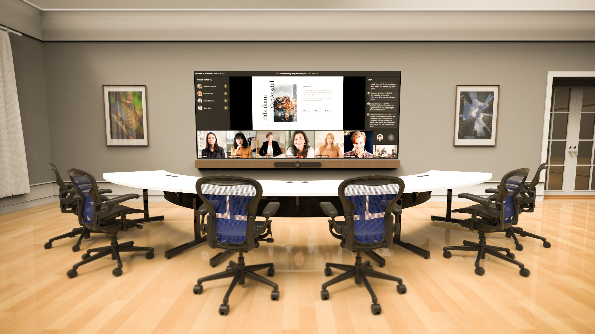 Interior Design for the New Microsoft Teams Front Row